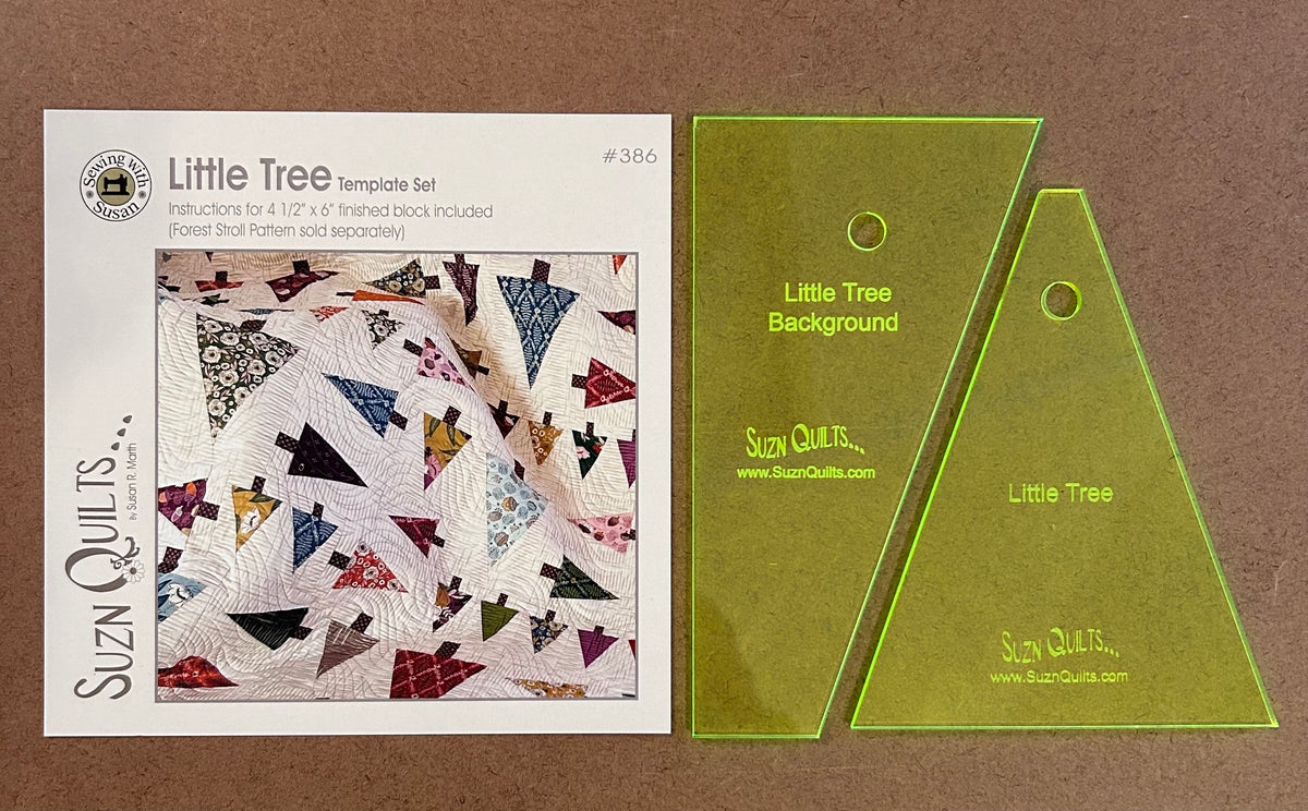3 Tree Template Sets - Tiny, Little & Mini included – Suzn Quilts