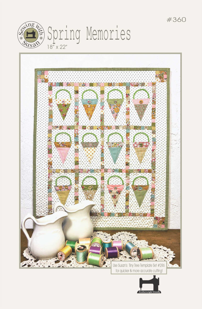 Spring Memories Kit with Pattern, Fabric, Rick rack & Button packs - N ...